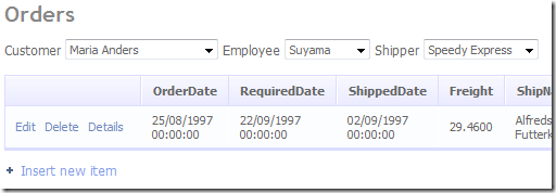 C# Bits: Getting Default Values from List page Filters for Insert – Dynamic Data